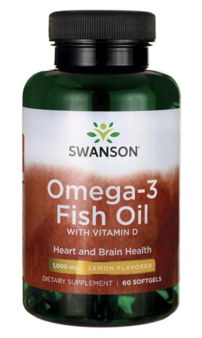 Swanson Omega 3 s vitamínem D, 60 softgel kapslí - Natur-life